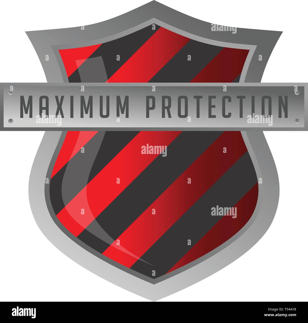 protection shield antivirus sign vector art illustration Stock Vector ...