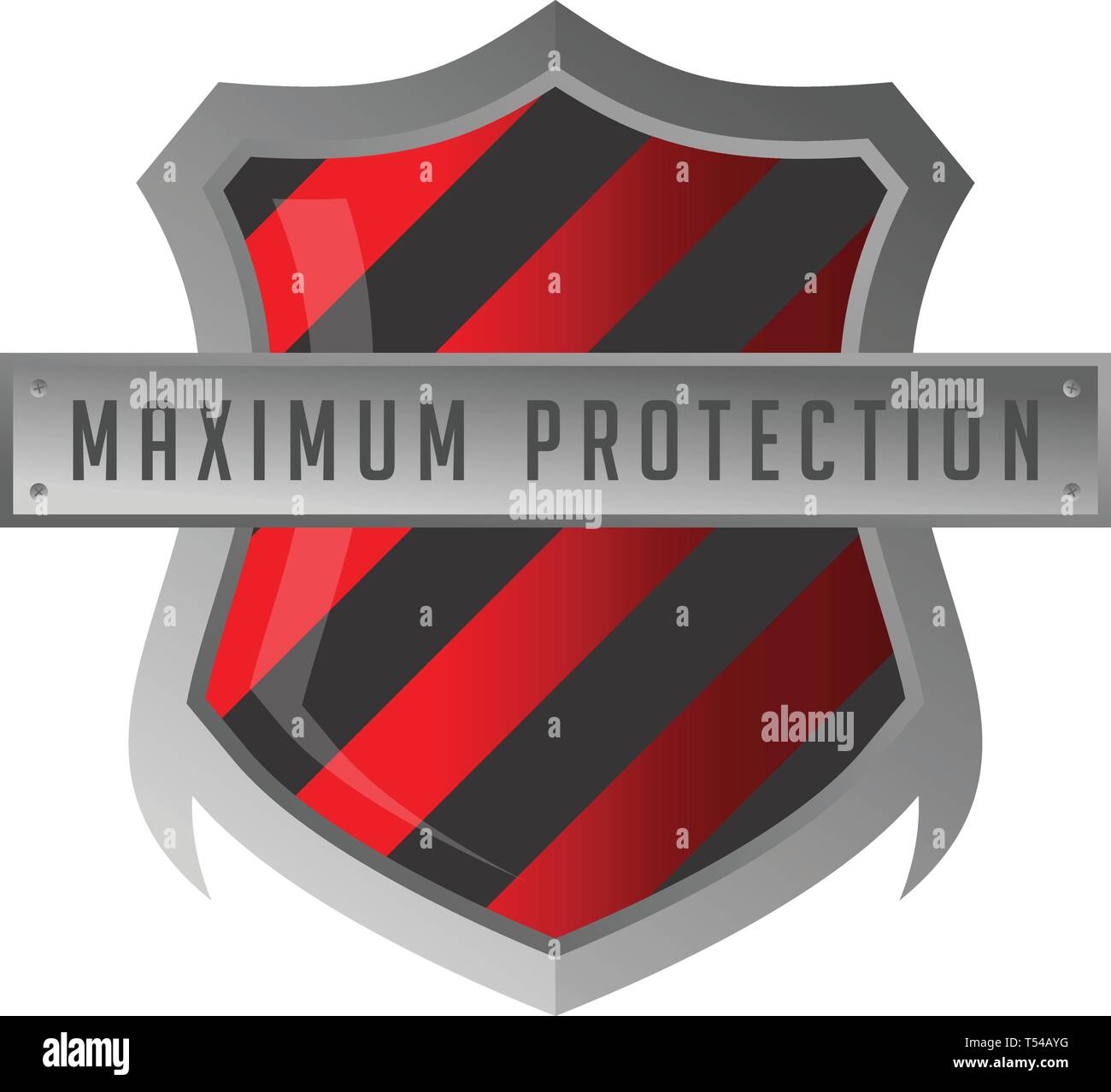protection shield antivirus sign vector art illustration Stock Vector ...