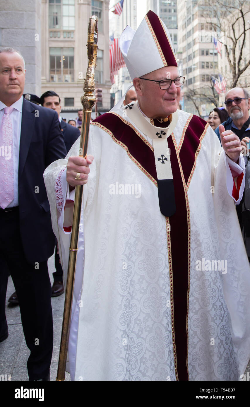New York City, Manhattan, April 21, 2019 - Easter St. Patrick's ...