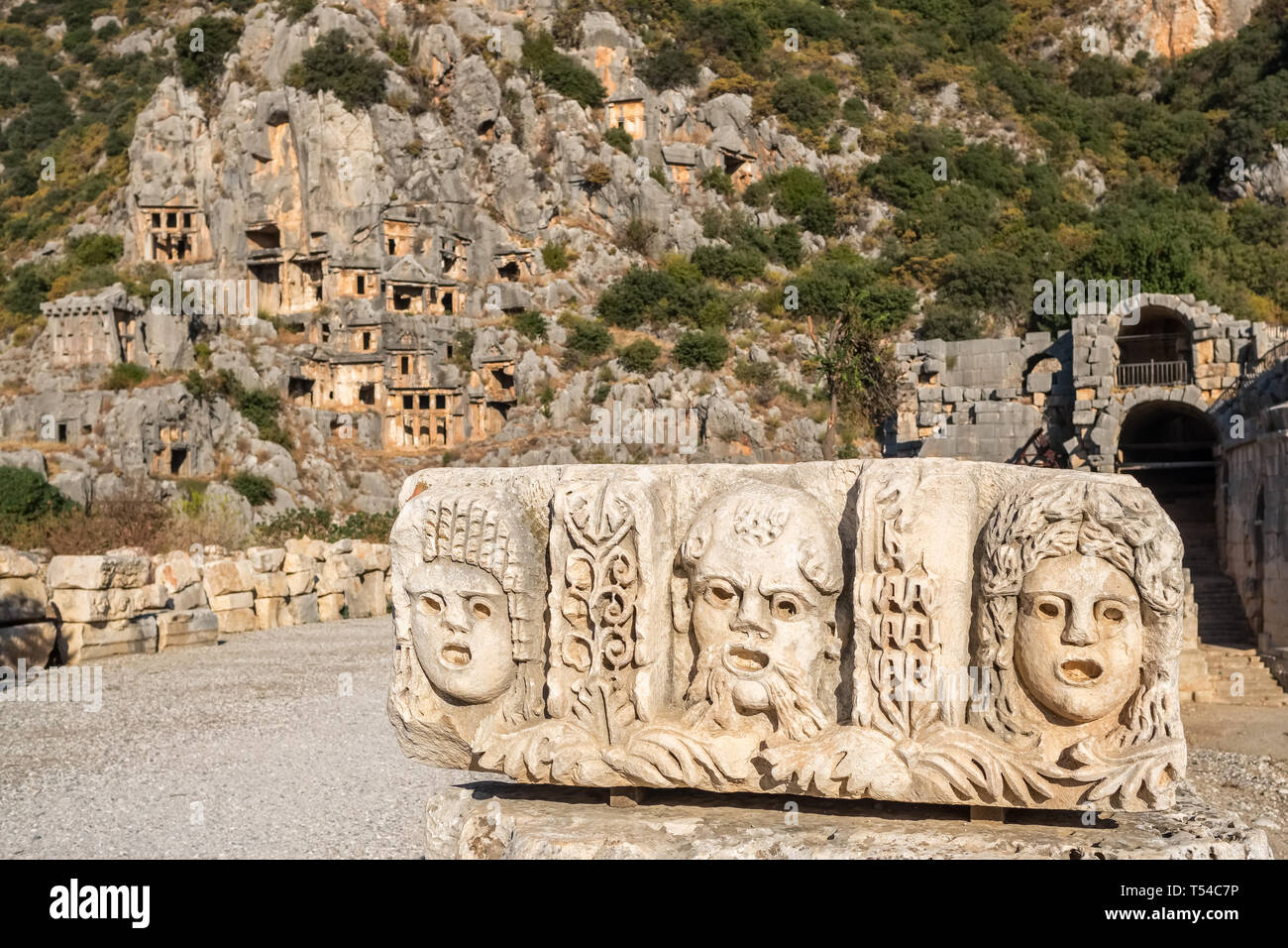 Ancient amphitheater in myra turkey hi-res stock photography and images ...