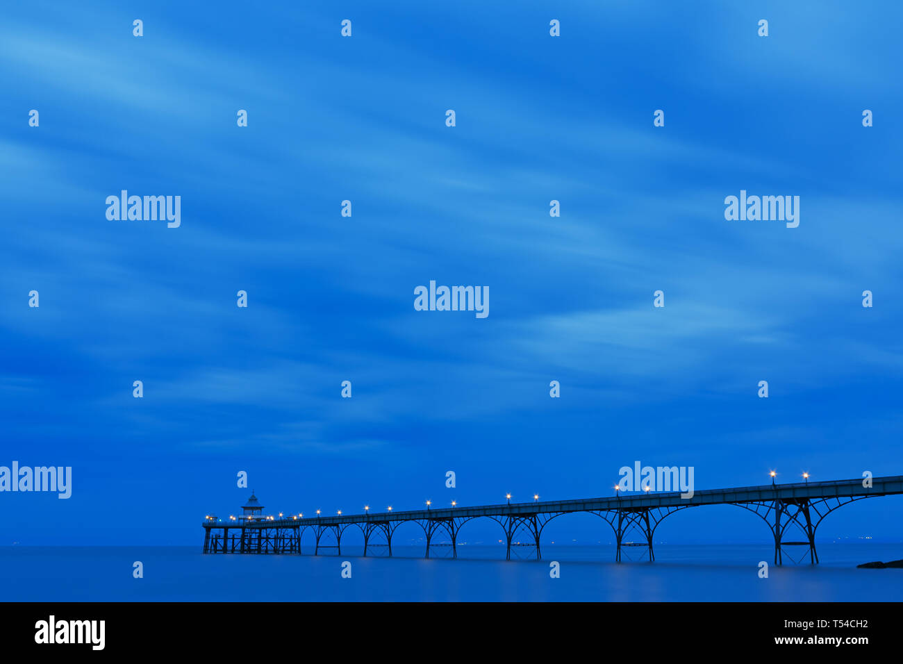 Taken from the beach at Clevedon seafront Stock Photo - Alamy