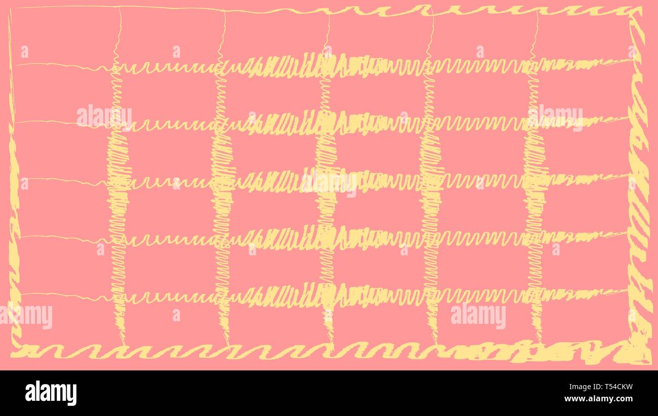 abstract geometric pink background yellow grid fuzzy lines Stock Vector ...