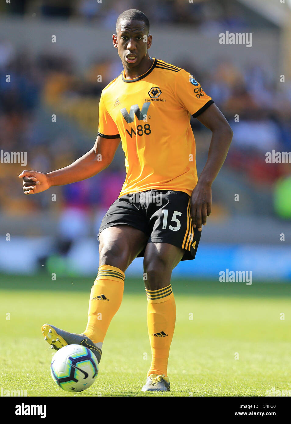 Wolverhampton, UK. 20th Apr, 2019. Wily Boly of Wolverhampton Wanderers ...