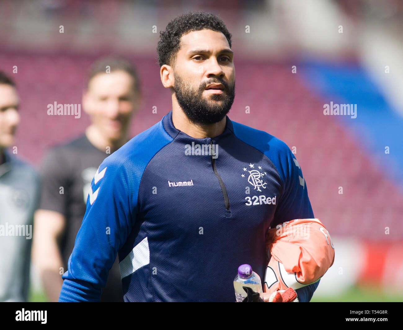 Edinburgh, UK. April 20 2019. Wes Foderingham of Rangers before the ...