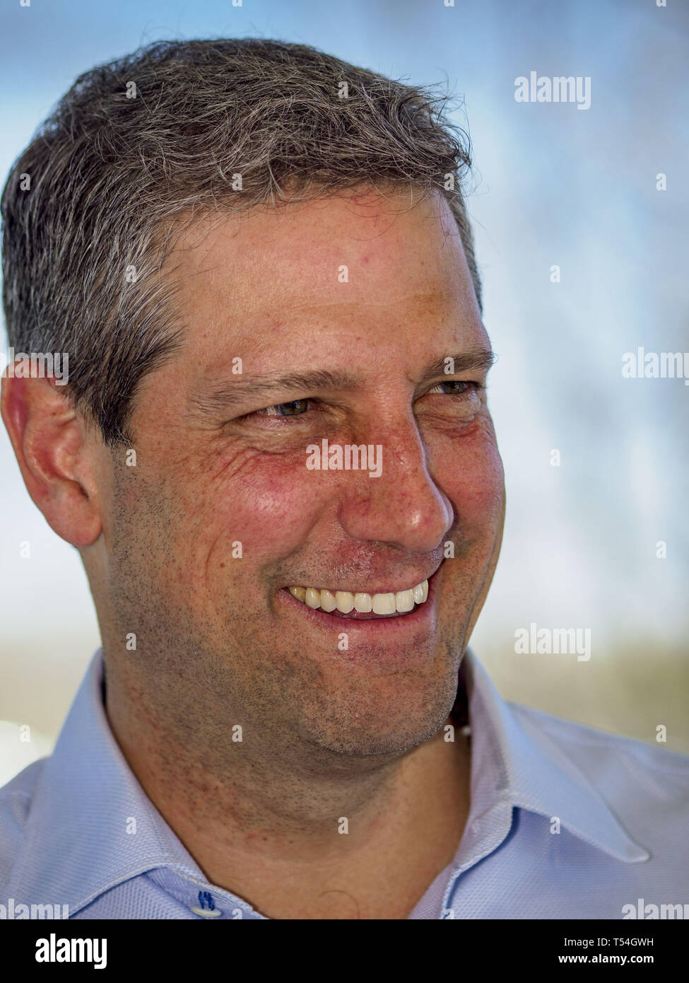 Des Moines, Iowa, USA. 20th Apr, 2019. US Representative TIM RYAN at a ...