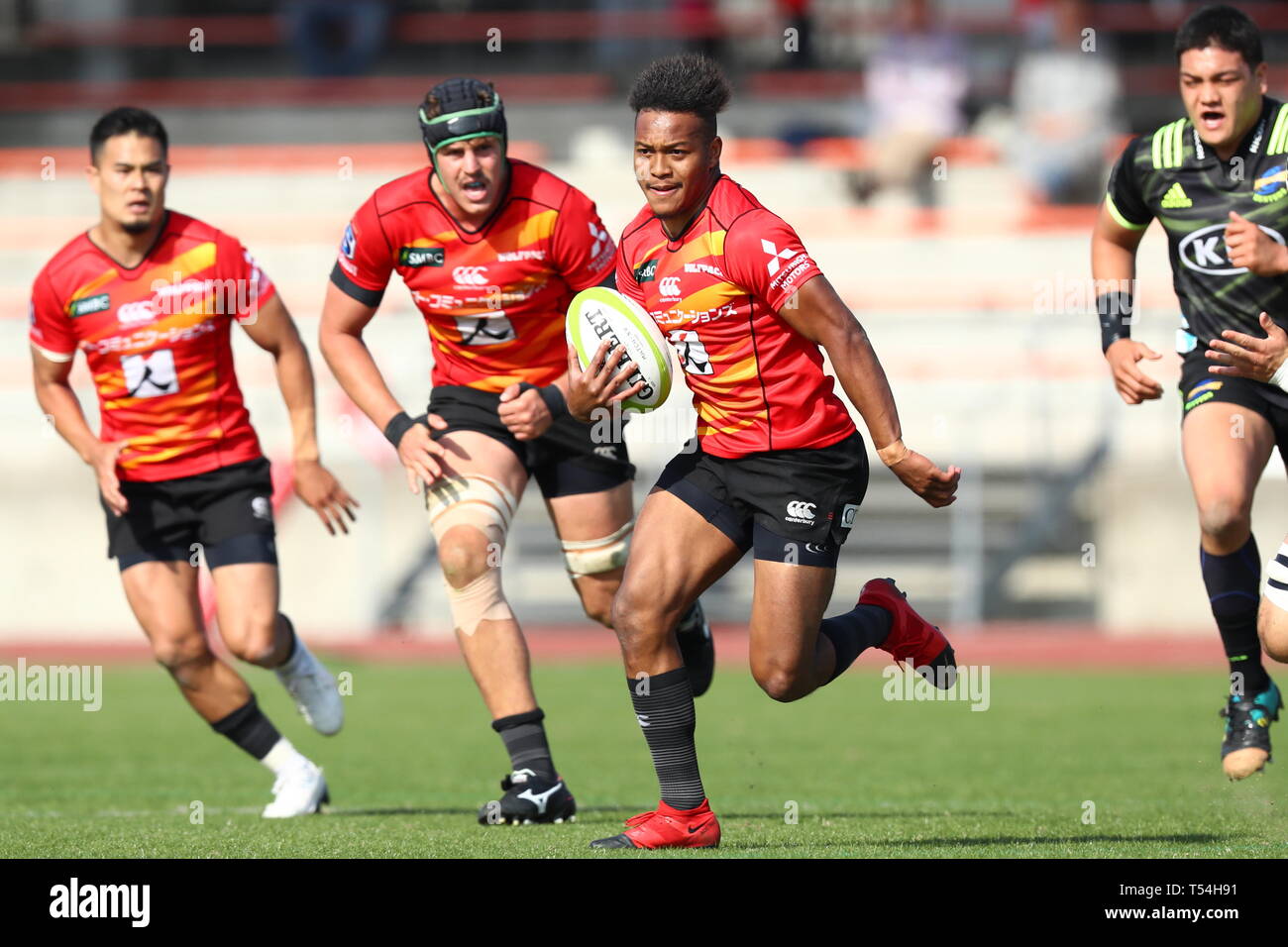 Chiba, Japan. 20th Apr, 2019. Kotaro Matsushima (JPN) Rugby : Rugby match between Wolfpack 66-21 ...
