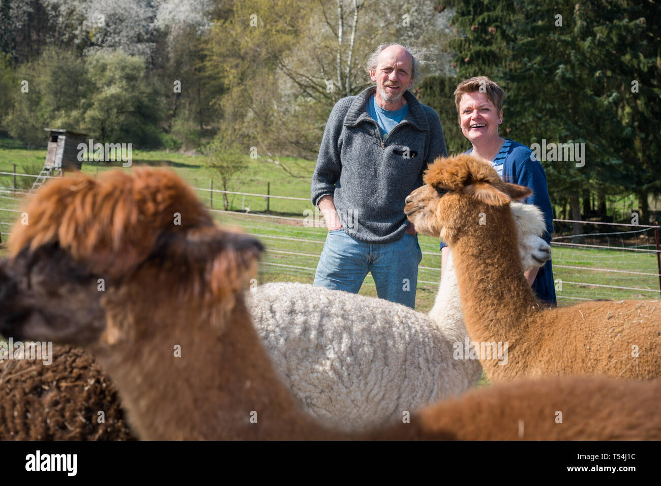 15 April 2019, Saarland, Saarbrücken: Christiane Groß and Rainer ...