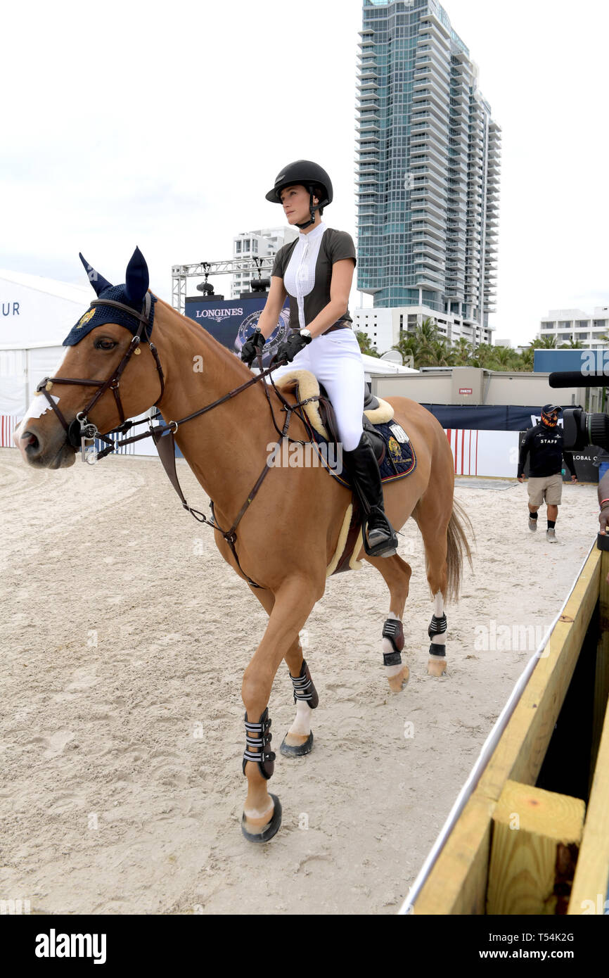 Miami, USA. 20th Apr, 2019. Jessica Rae Springsteen at the Longines ...