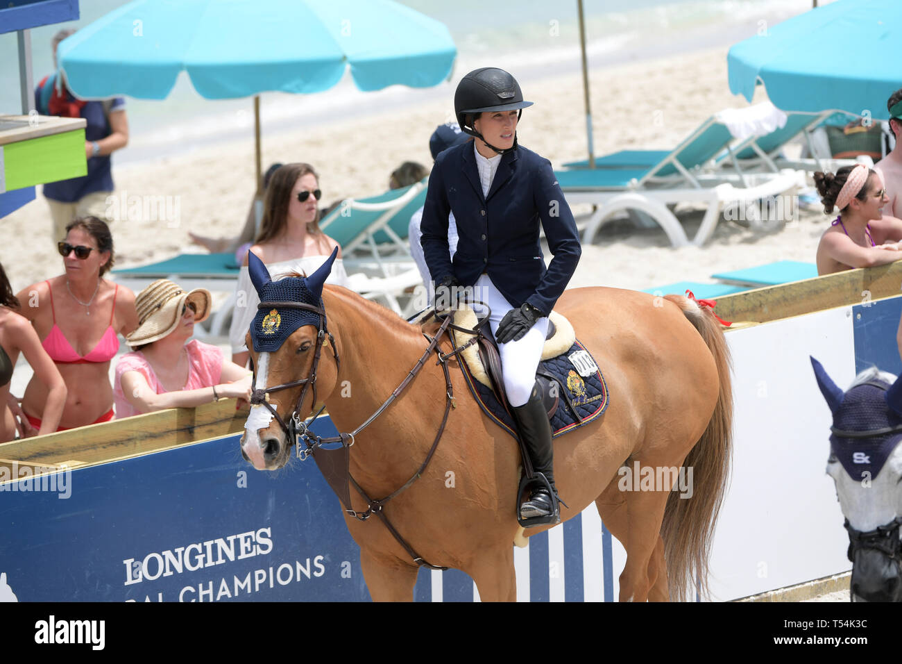 Miami, USA. 20th Apr, 2019. Jessica Rae Springsteen at the Longines ...