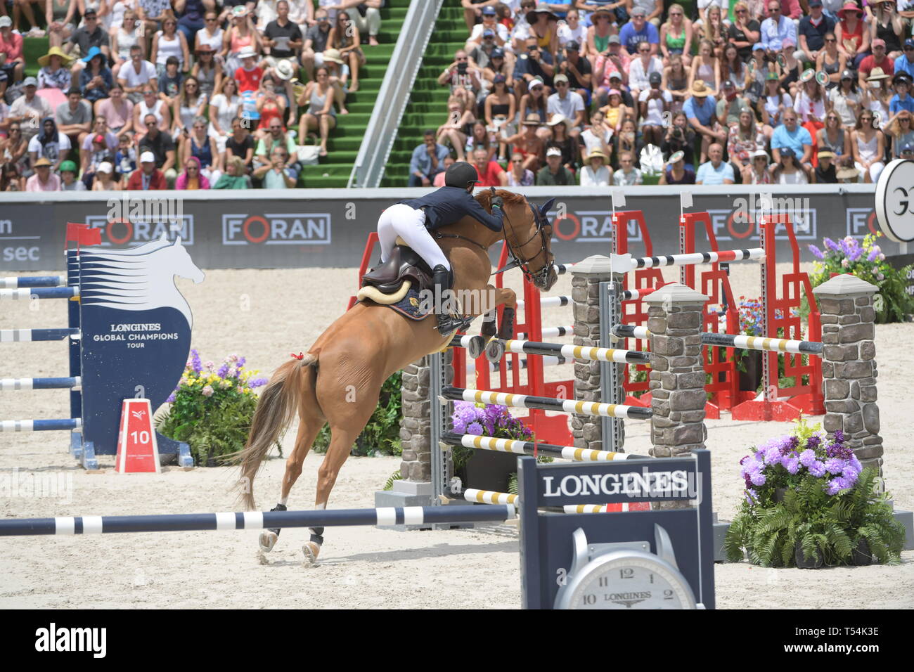 Miami, USA. 20th Apr, 2019. Jessica Rae Springsteen at the Longines ...