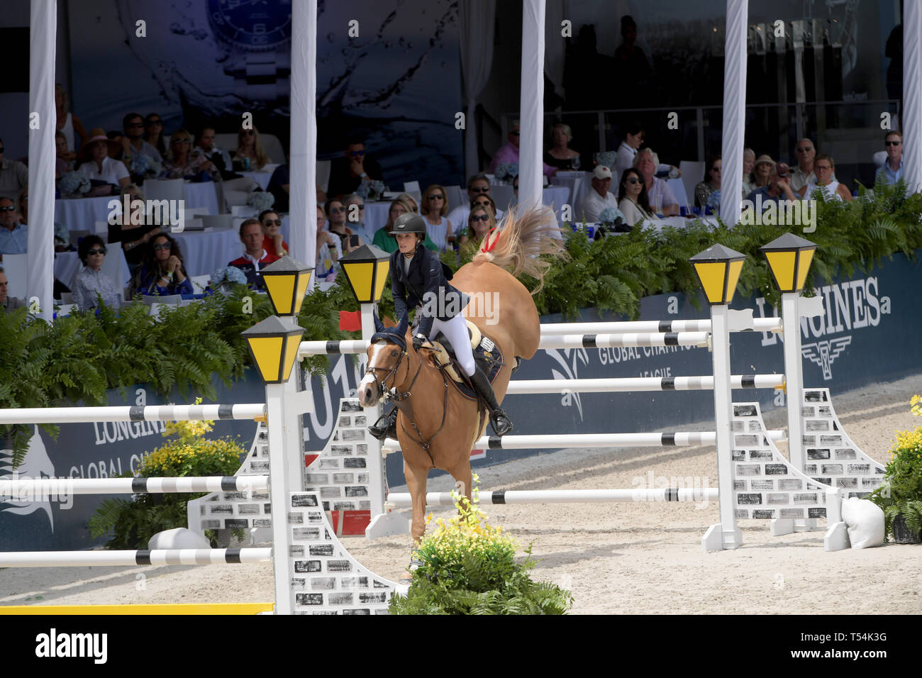 Miami, USA. 20th Apr, 2019. Jessica Rae Springsteen at the Longines ...