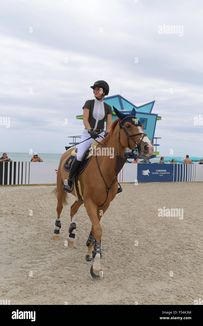 Miami, USA. 20th Apr, 2019. Jessica Rae Springsteen at the Longines ...