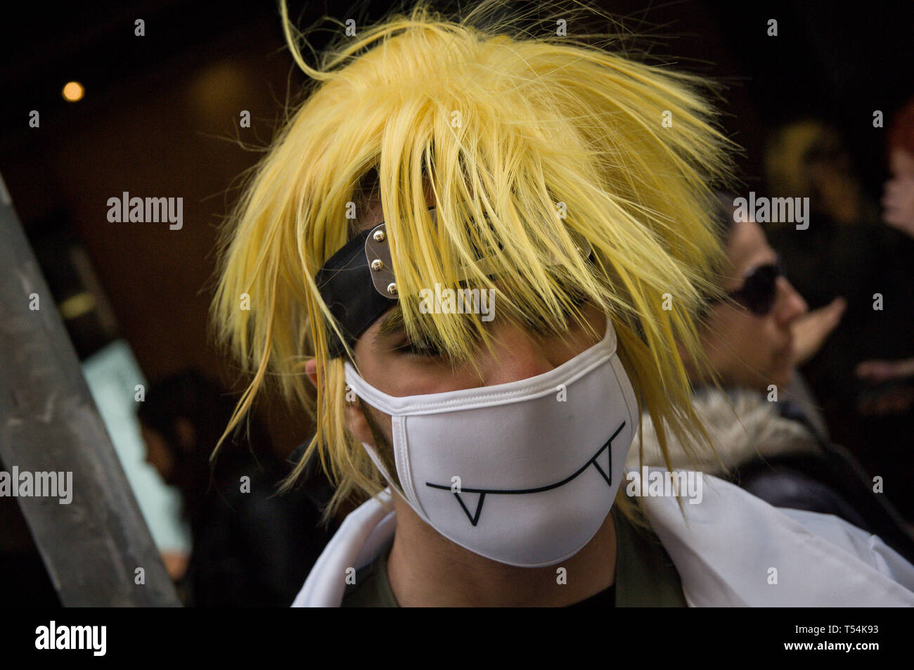 Athens, Greece. 20th Apr, 2019. A cosplayer seen dressed as their ...