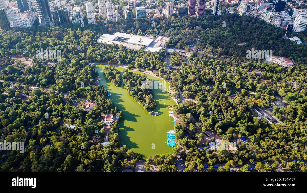 Mexico City. 18th Apr, 2019. Aerial photo taken on April 18, 2019 shows ...