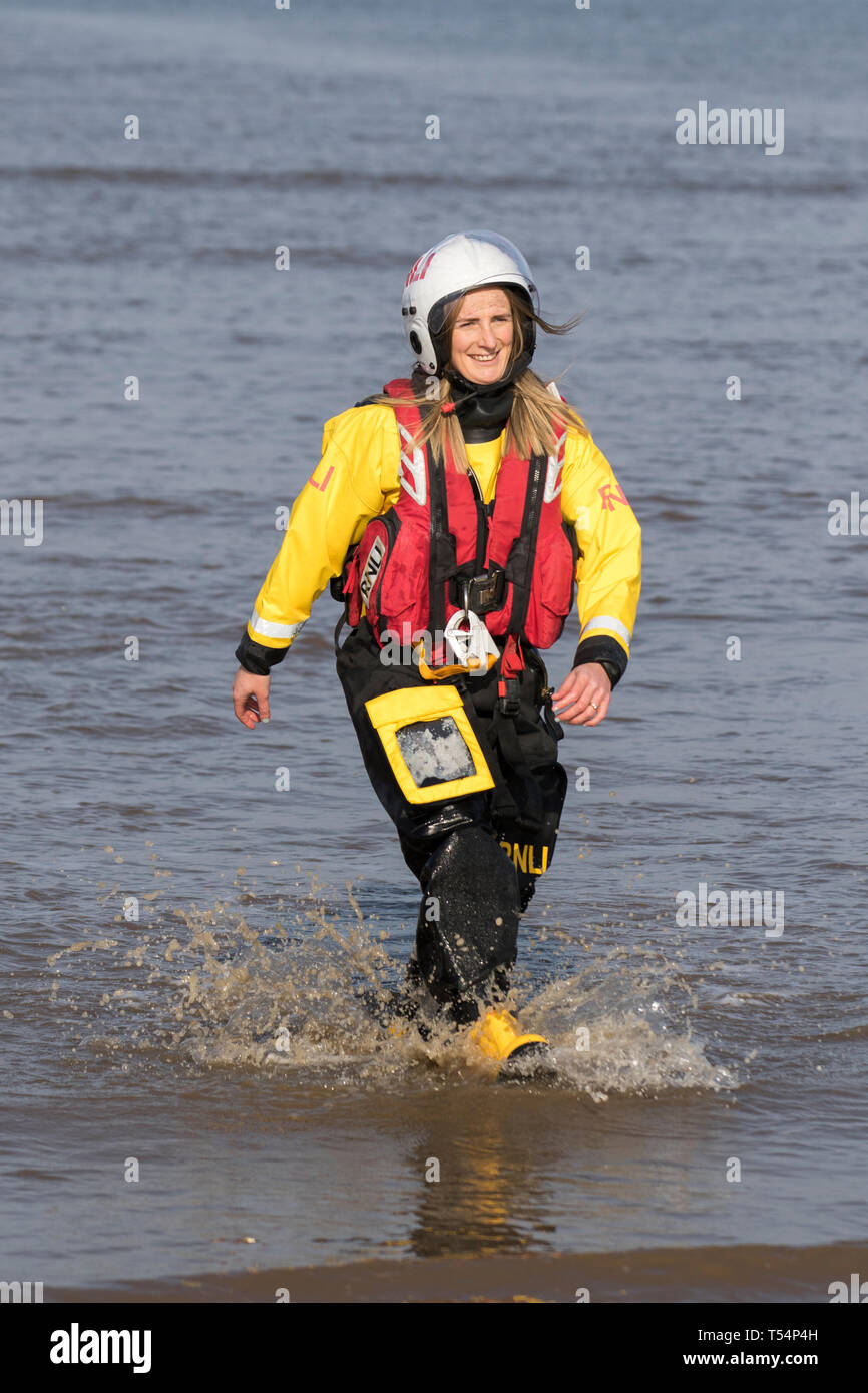 Rnli woman female crew hi-res stock photography and images - Alamy