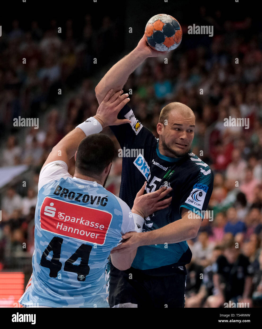 Hannover, Germany. 21st Apr, 2019. Handball: EHF Cup, TSV Hannover ...