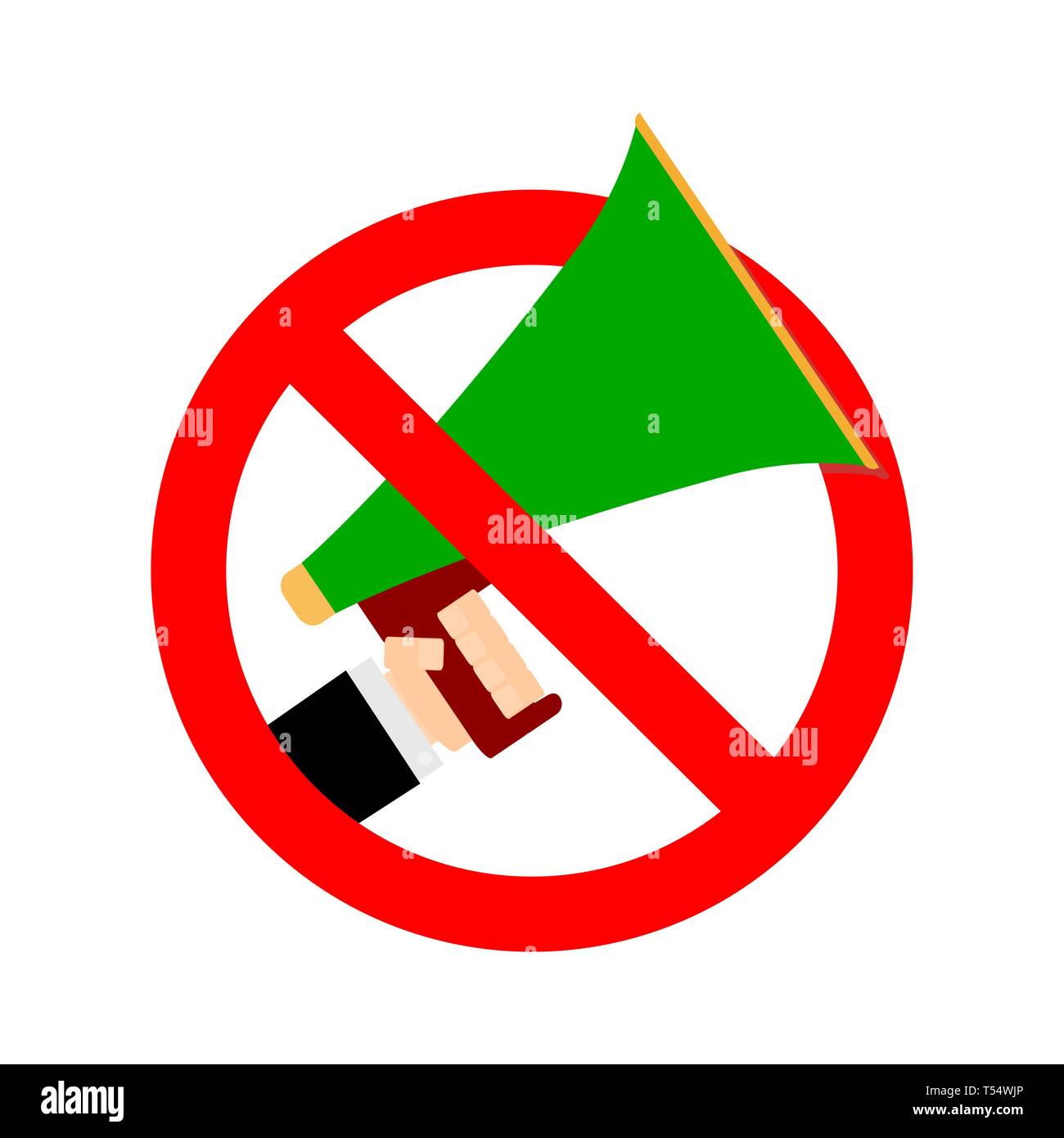 No megaphone icon noise Stock Vector Images - Alamy