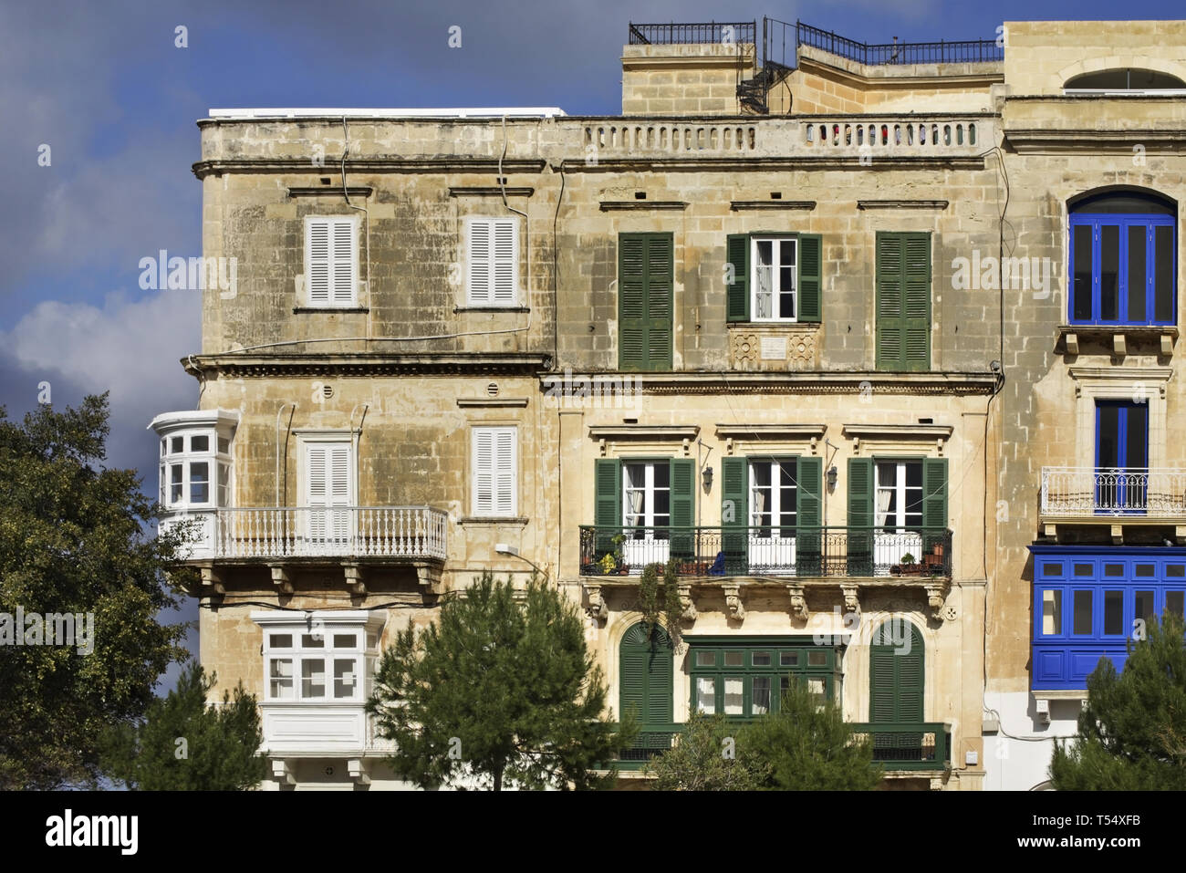 Old house in Valletta. Malta Stock Photo - Alamy