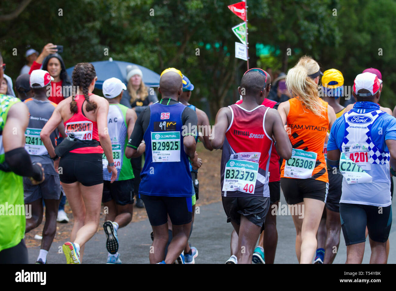 Running the Old Mutual Two Oceans Marathon Stock Photo - Alamy