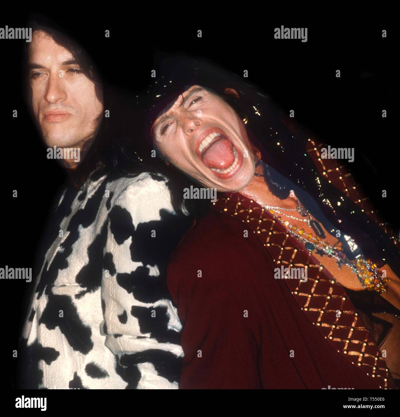 Joe perry and steven tyler 1990 hi-res stock photography and images - Alamy
