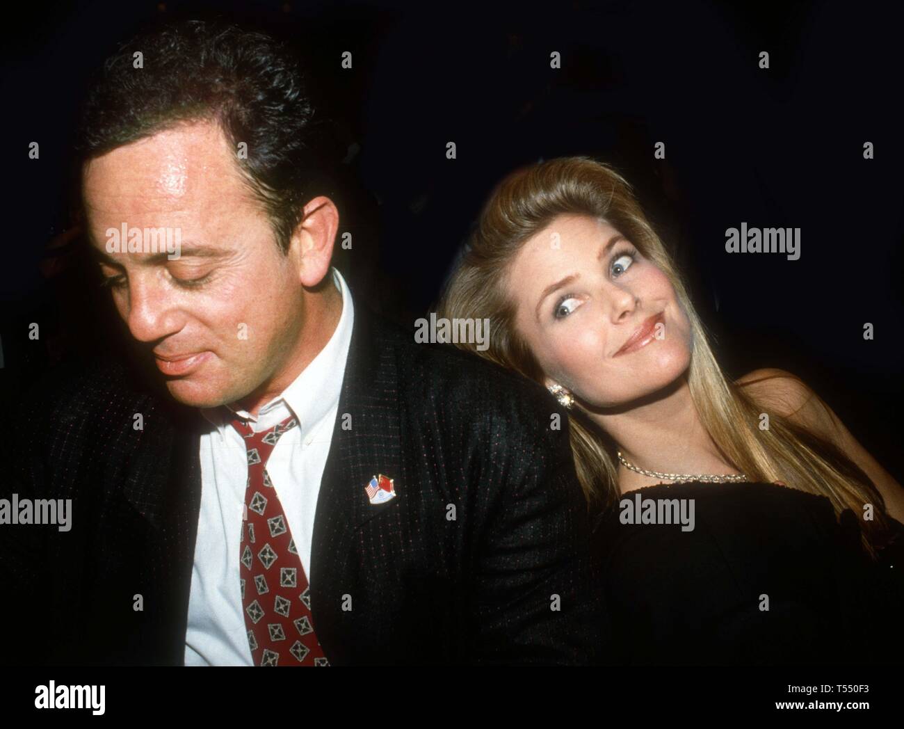 Billy Joel Christie Brinkley 1988 Photo By John Barrett/PHOTOlink Stock ...