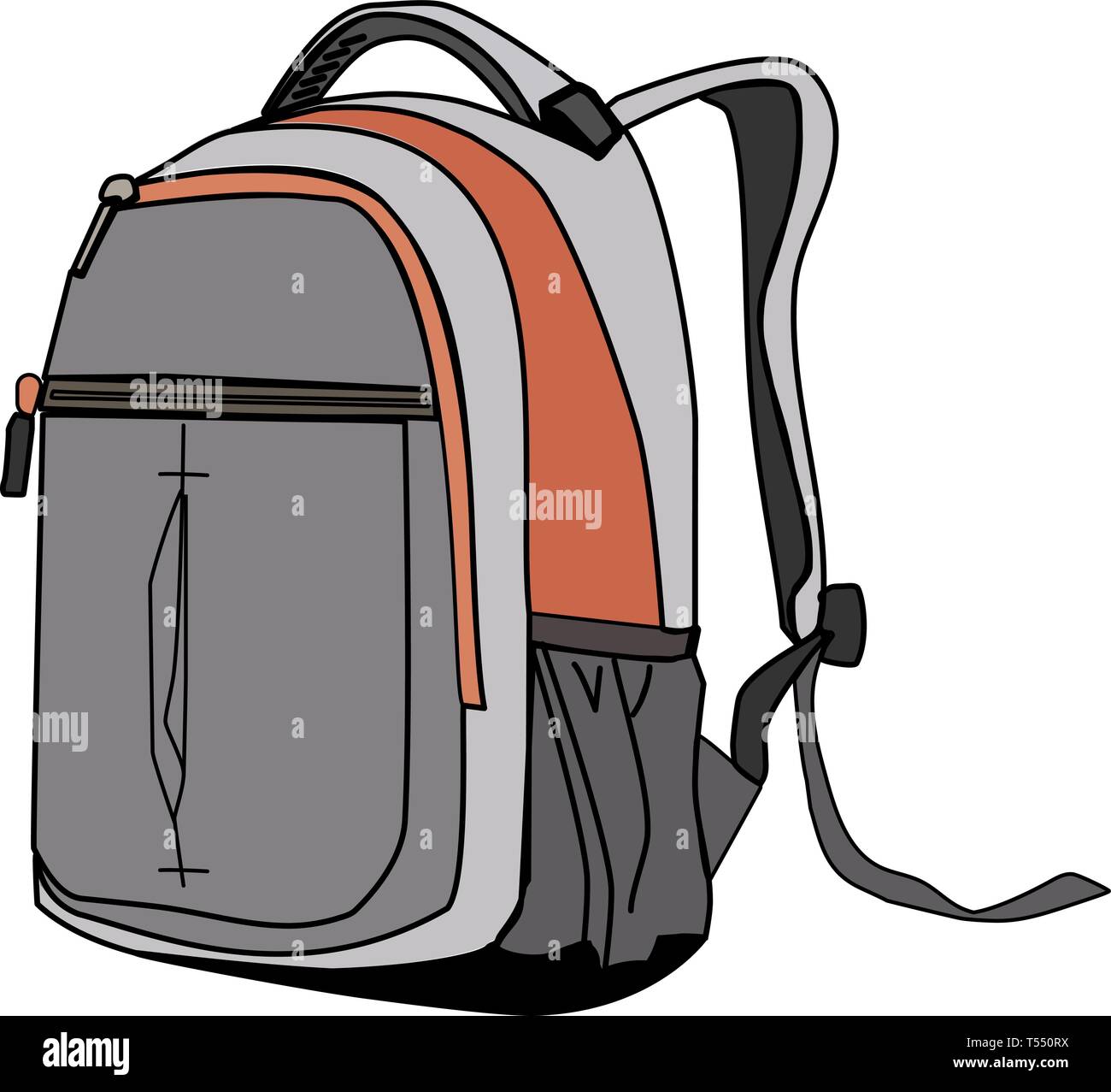 Backpack on white background. Vector Stock Vector Image & Art - Alamy