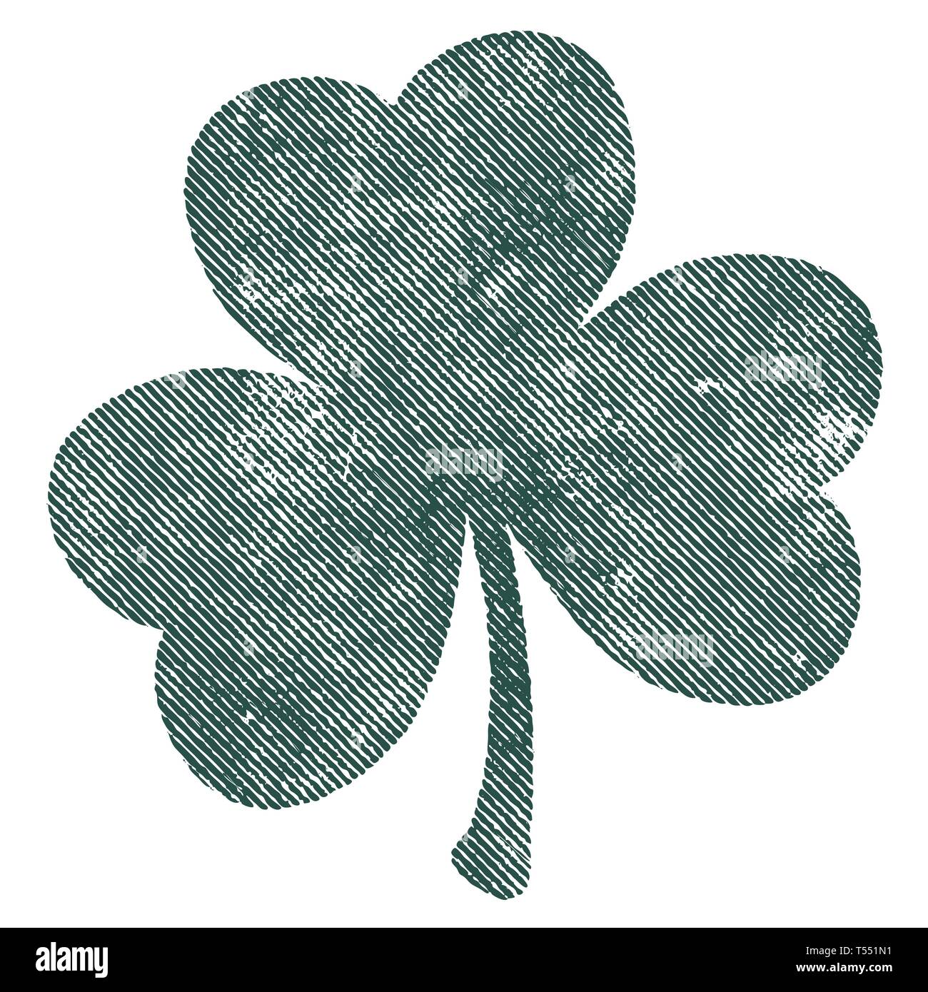 Grunge Isolated Clover Stock Vector Image & Art - Alamy