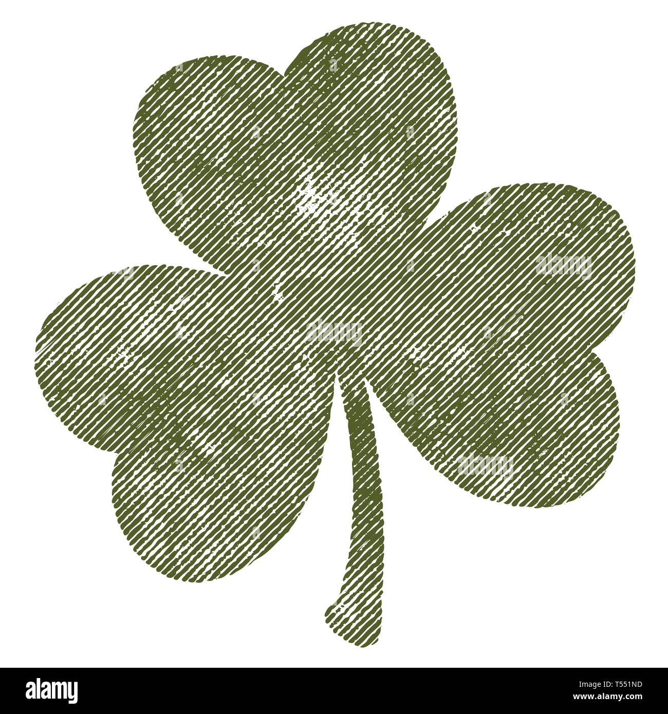 Grunge Isolated Clover Stock Vector Image & Art - Alamy