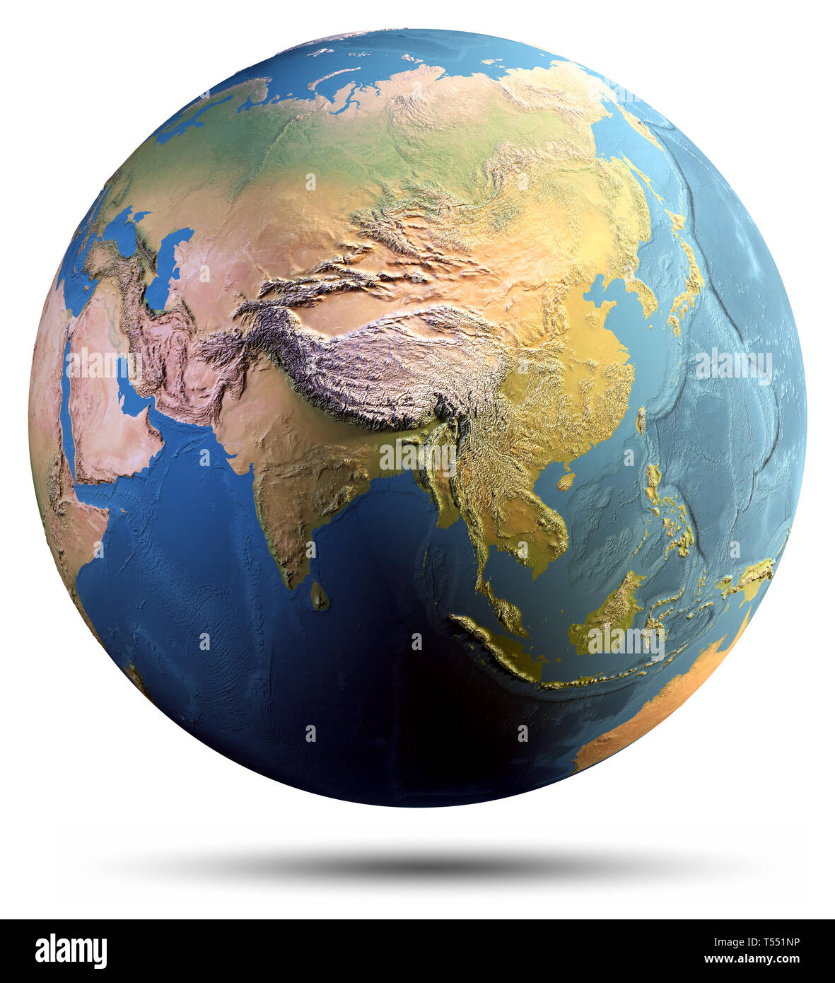 Planet Earth isolated. Elements of this image furnished by NASA. 3d ...