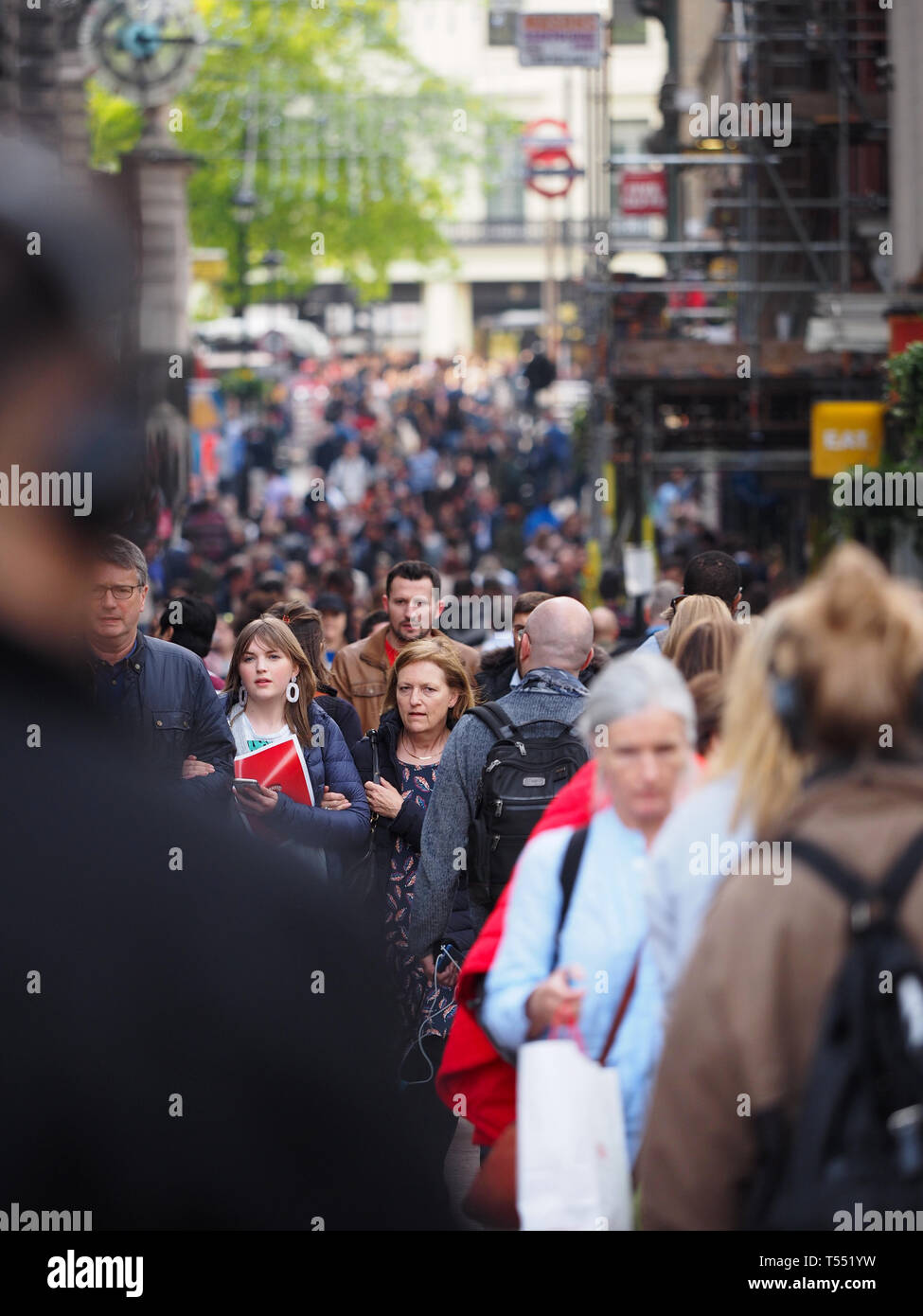 Crowded street in London, England, UK Stock Photo - Alamy