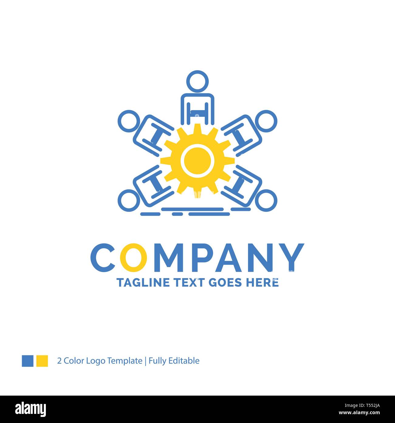 Business teamwork blue Stock Vector Images - Alamy