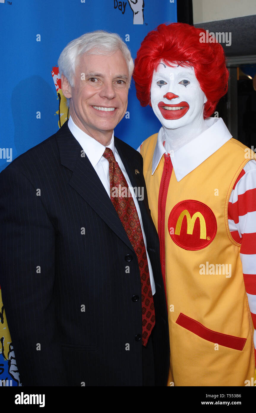 LOS ANGELES, CA. November 15, 2005: McDonalds President & COO MICHAEL ...