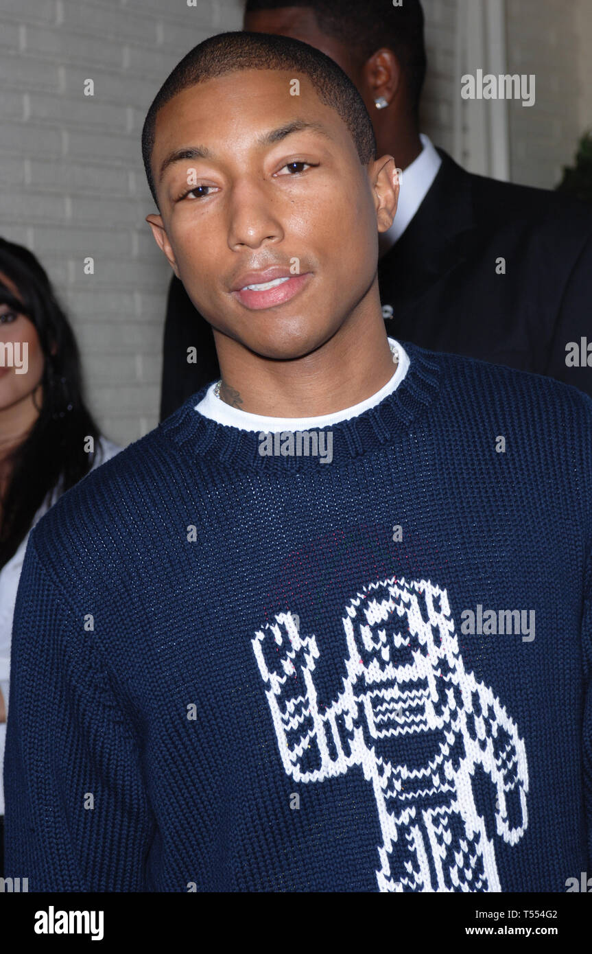 LOS ANGELES, CA. December 01, 2005: Singer PHARRELL WILLIAMS at GQ ...
