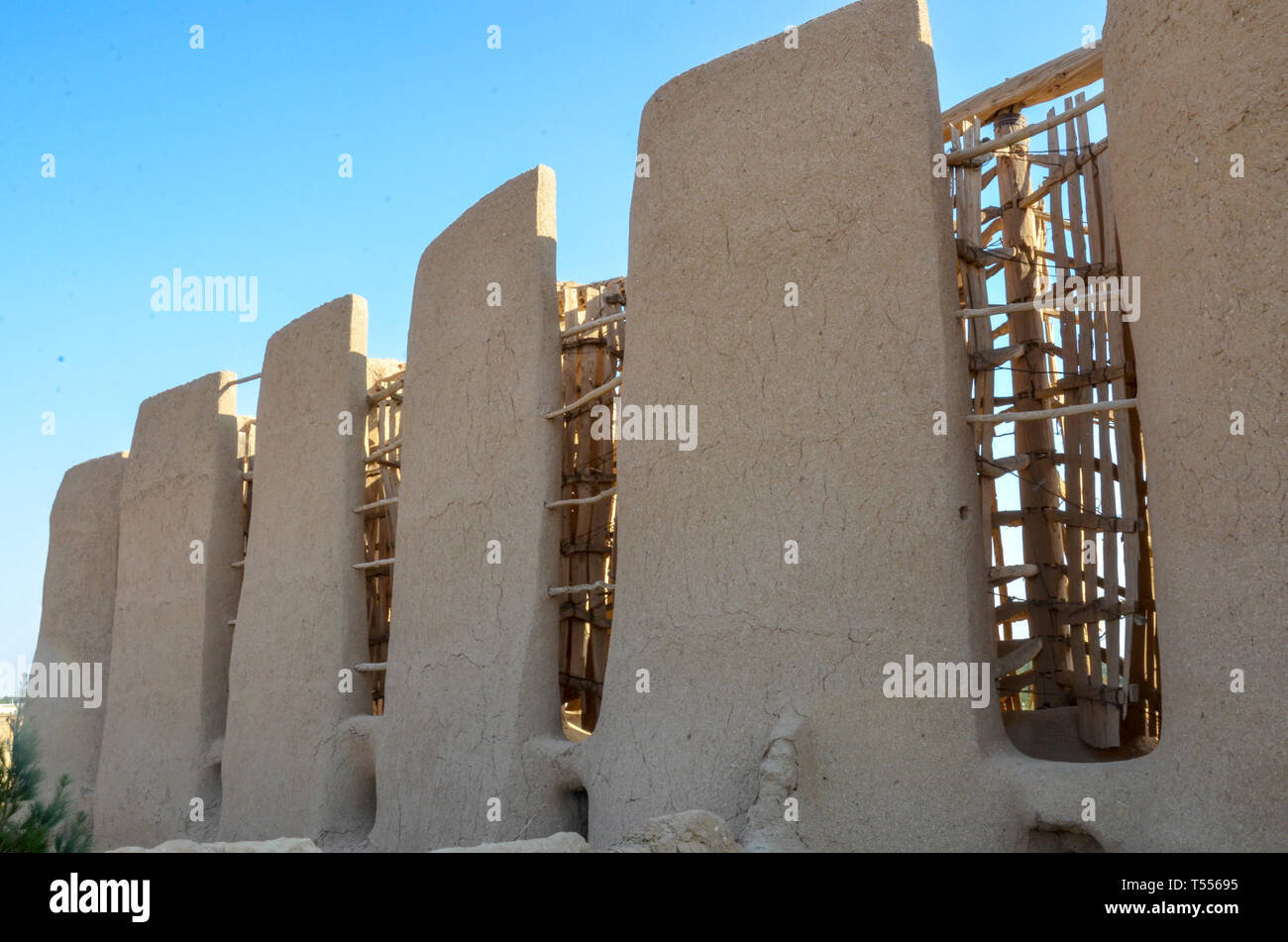 Ancient Windmills, Nashtifan, Razavi Khorasan Province, Iran Stock ...
