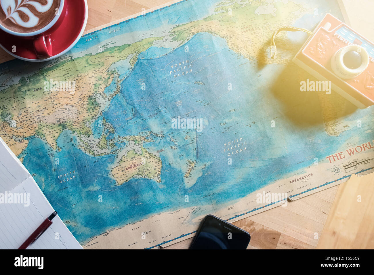 world map . planning vacation Stock Photo - Alamy