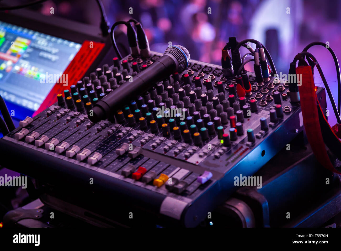 Night club, the concept of nightlife and theatrical life. Professional ...