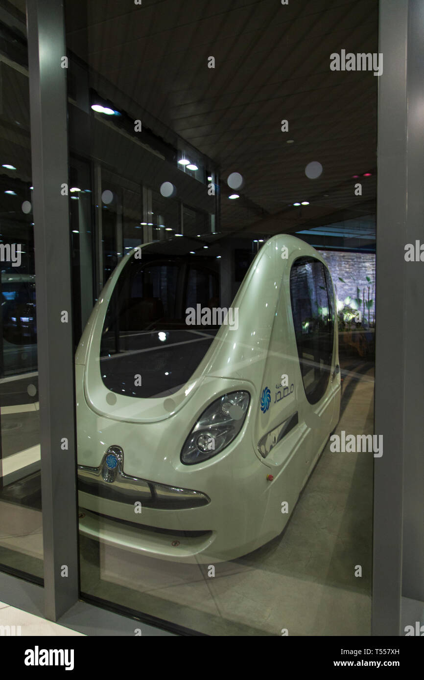 UAE, Abu Dhabi, Masdar City, Driverless Car inside Masdar Institute of ... UAE, Abu Dhabi, Masdar City, Driverless Car inside Masdar Institute of ...