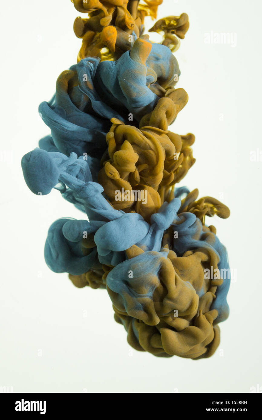 colorful ink drops in water Stock Photo - Alamy