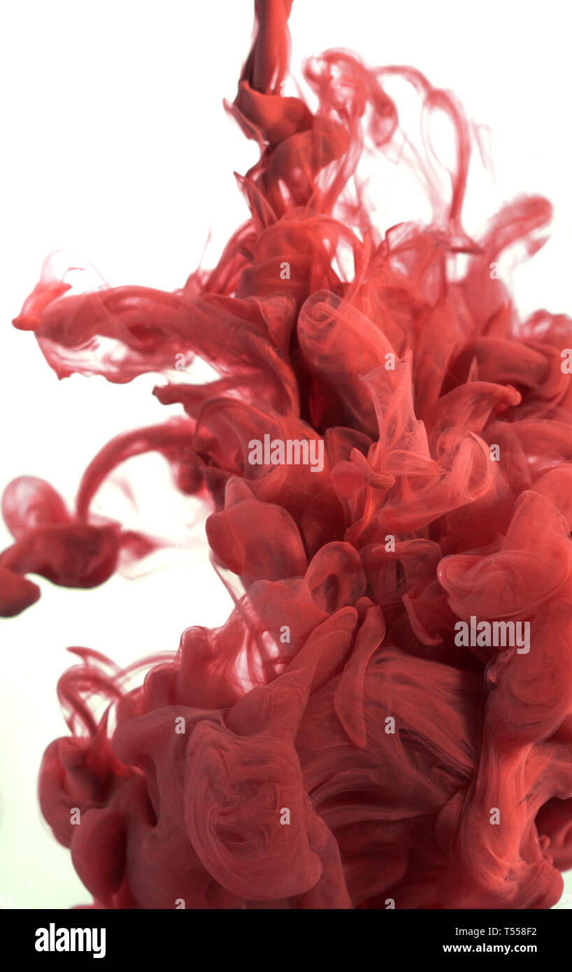 colorful ink drops in water Stock Photo - Alamy