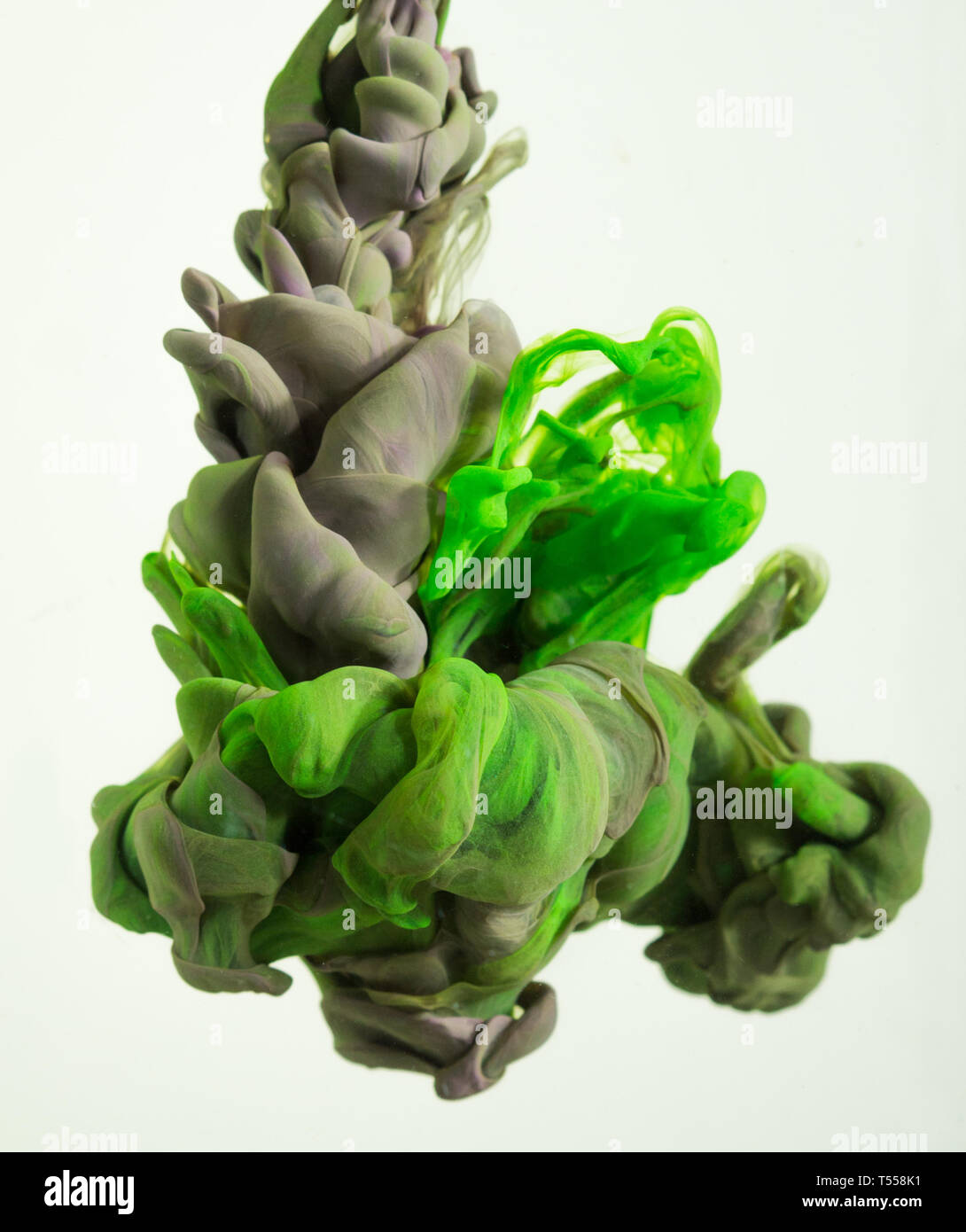 colorful ink drops in water Stock Photo - Alamy