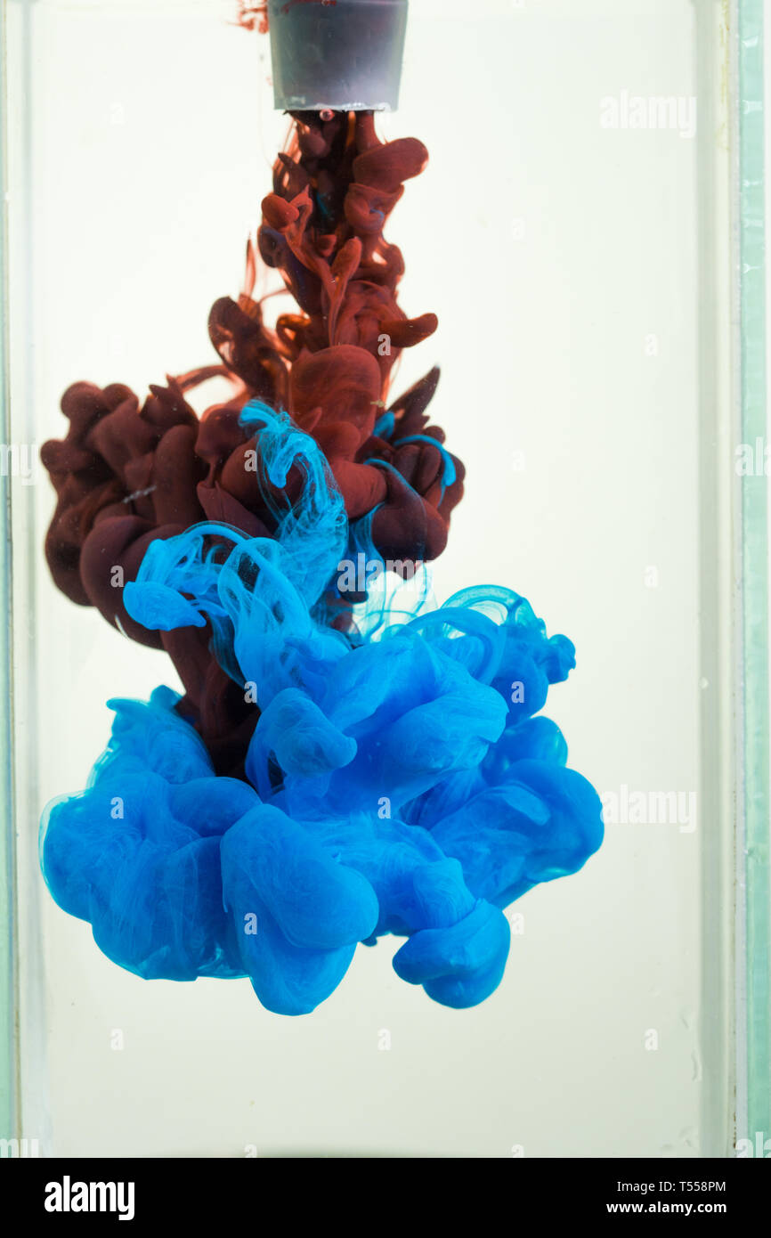 colorful ink drops in water Stock Photo - Alamy