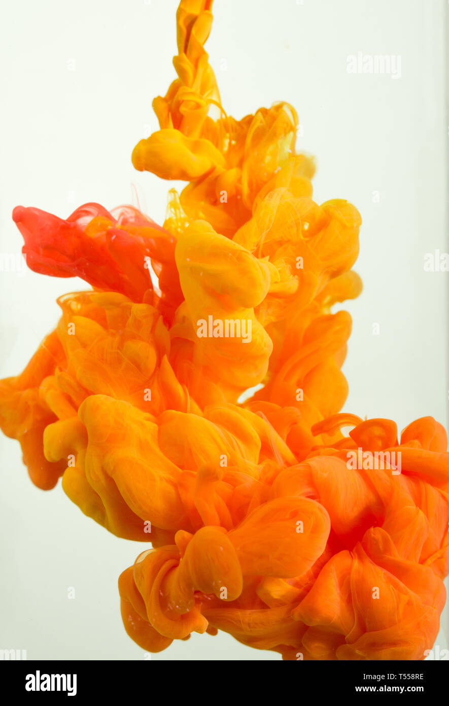 colorful ink drops in water Stock Photo - Alamy