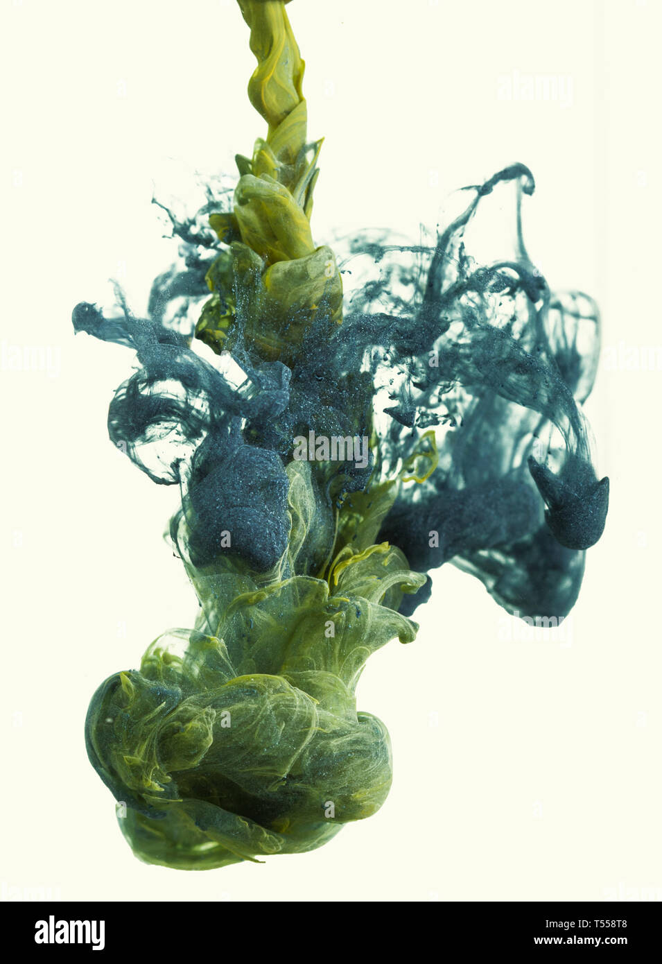 colorful ink drops in water Stock Photo - Alamy