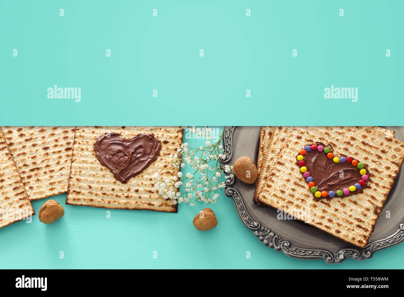 Pesah celebration concept (jewish Passover holiday) with chocolate ...