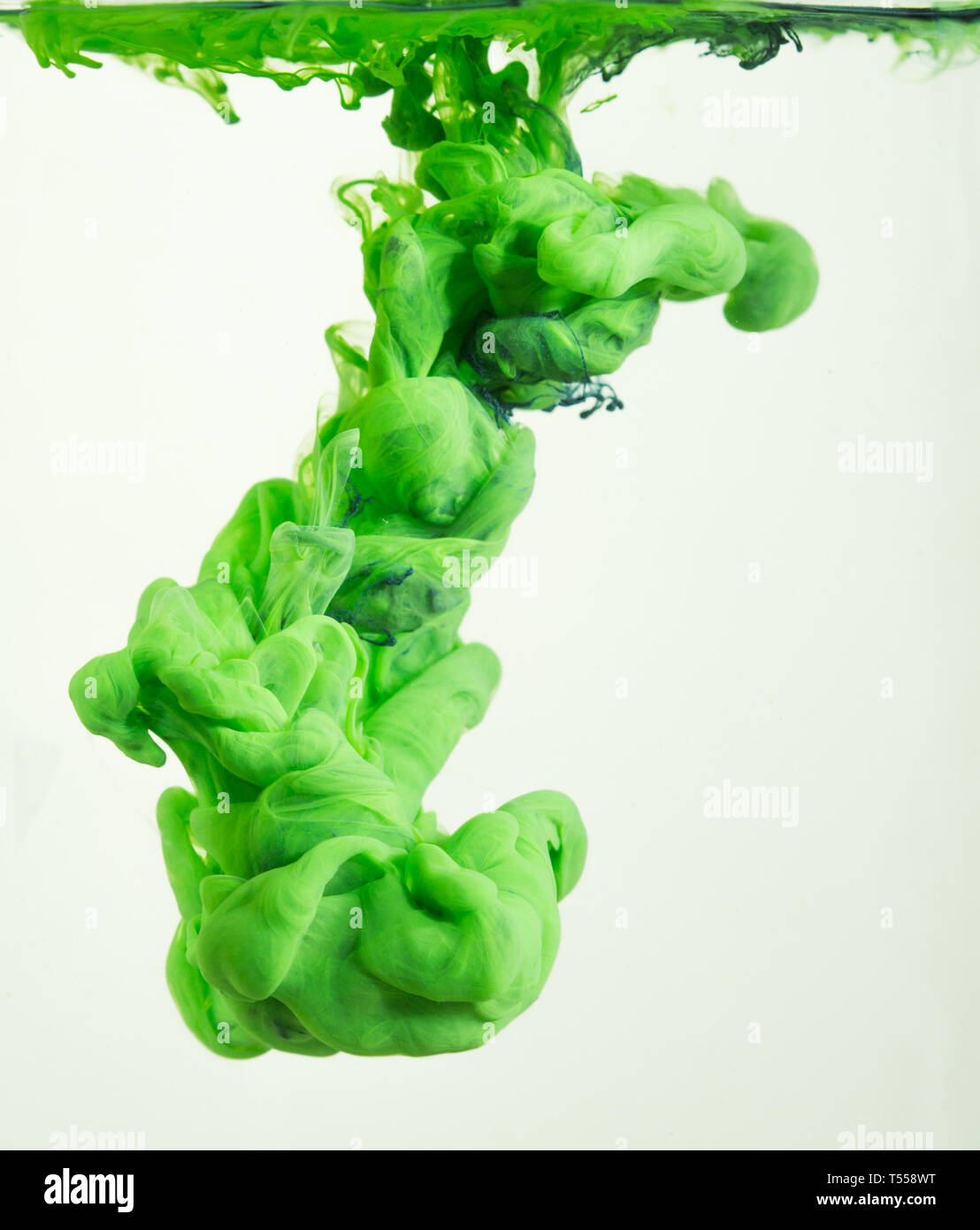 colorful ink drops in water Stock Photo - Alamy