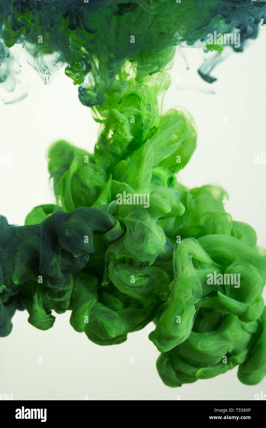 colorful ink drops in water Stock Photo - Alamy