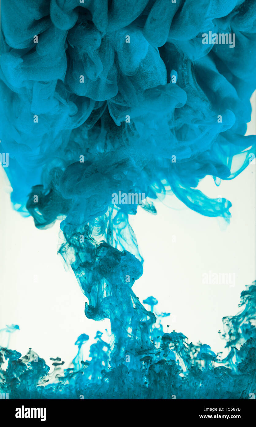 colorful ink drops in water Stock Photo - Alamy