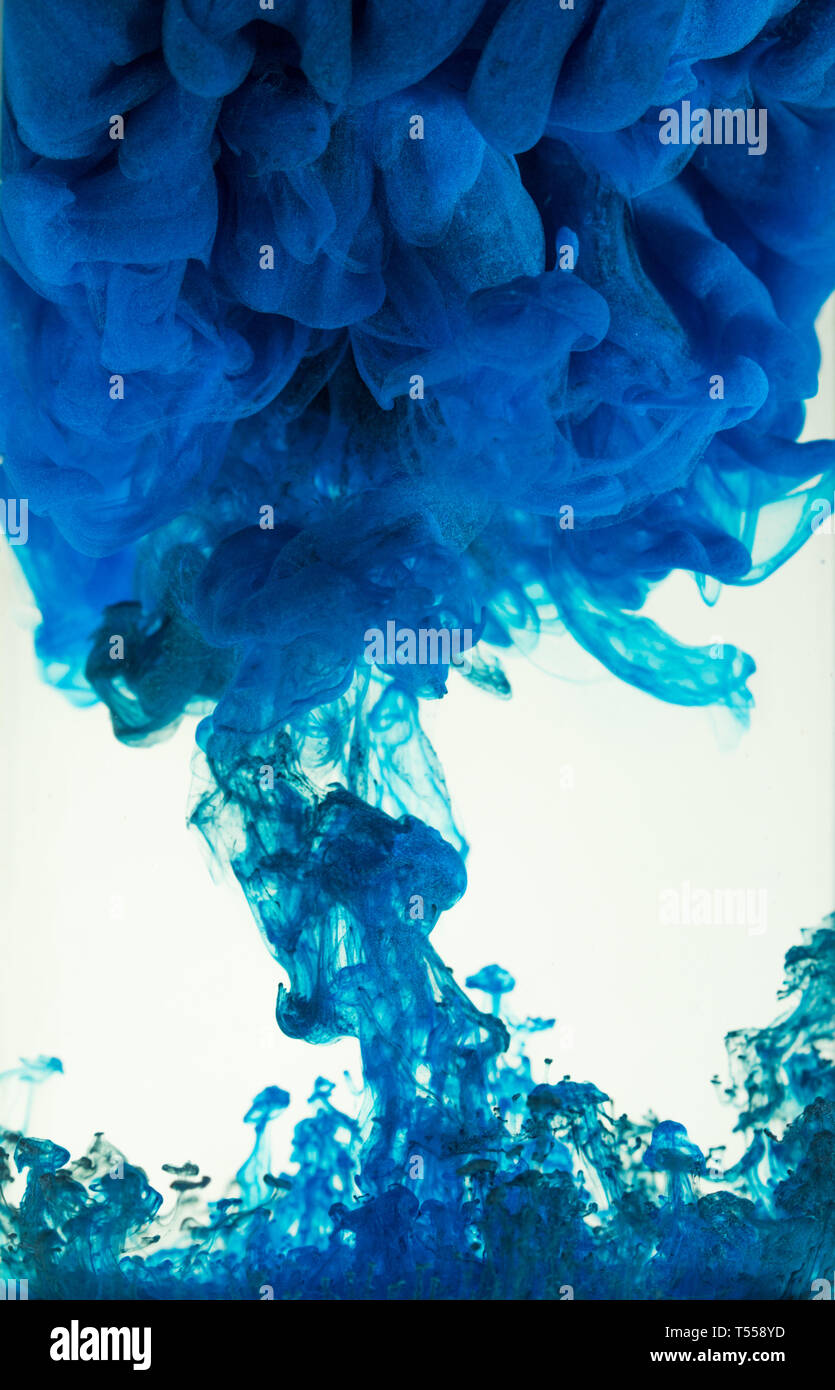 colorful ink drops in water Stock Photo - Alamy