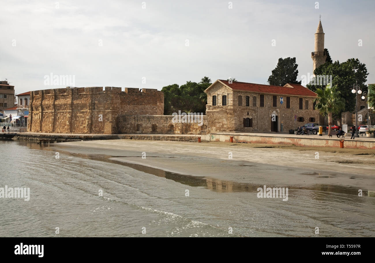 Larnaca Fort and Local Medieval Museum. Cyprus Stock Photo - Alamy