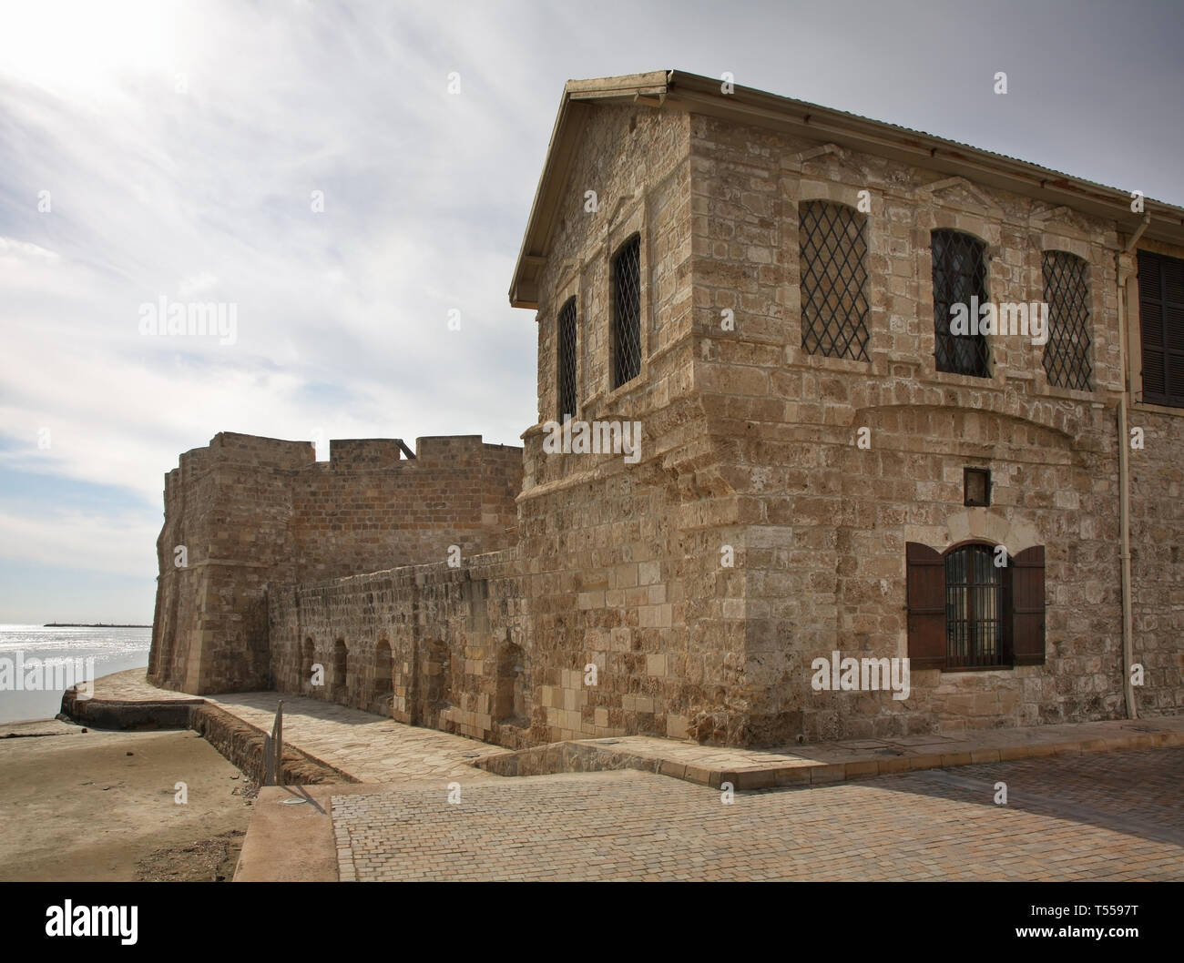 Larnaca Fort and Local Medieval Museum. Cyprus Stock Photo - Alamy